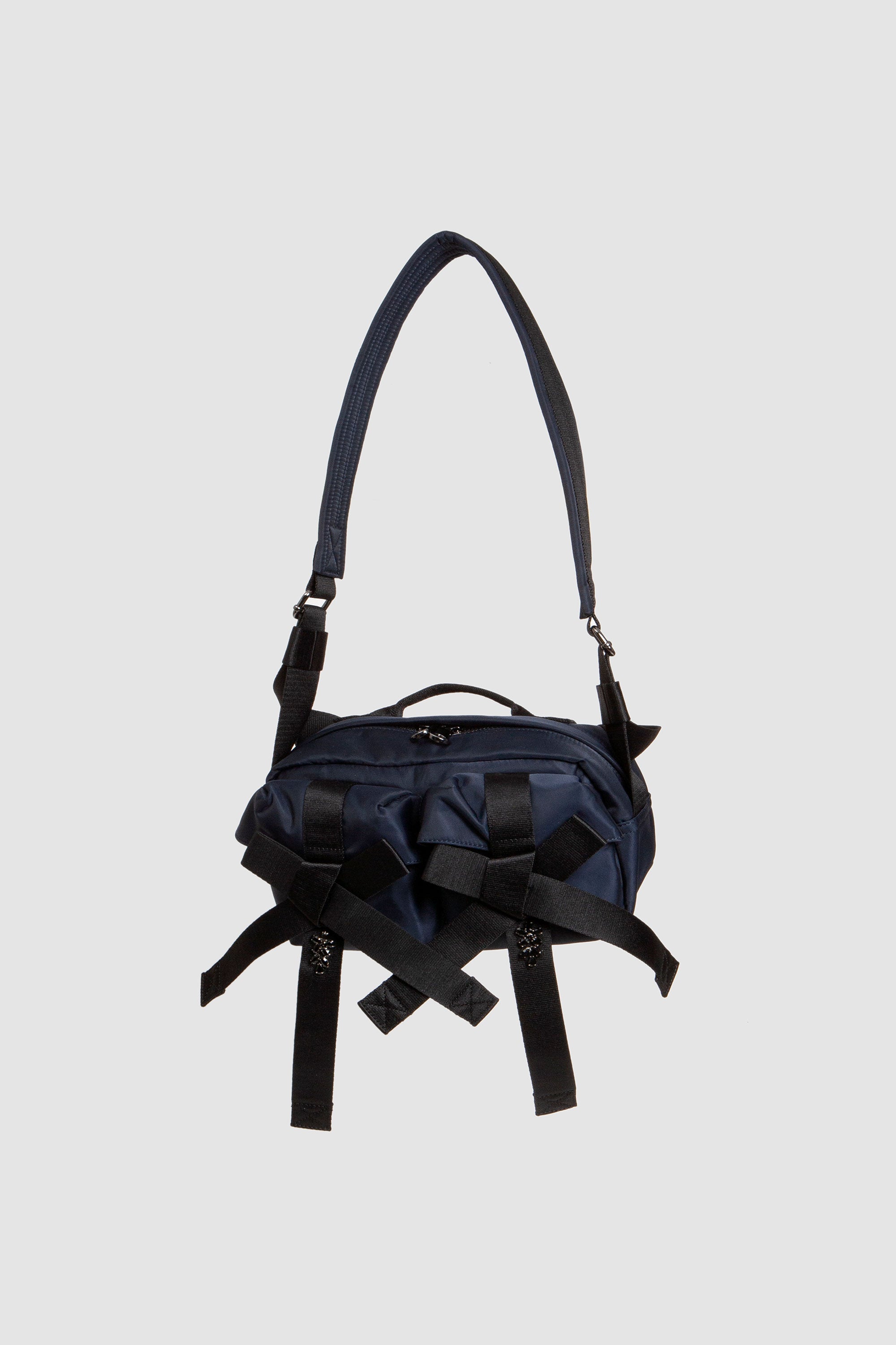 Simone Rocha Beaded Classic Bow Crossbody Bag - Navy/Jet | Garmentory