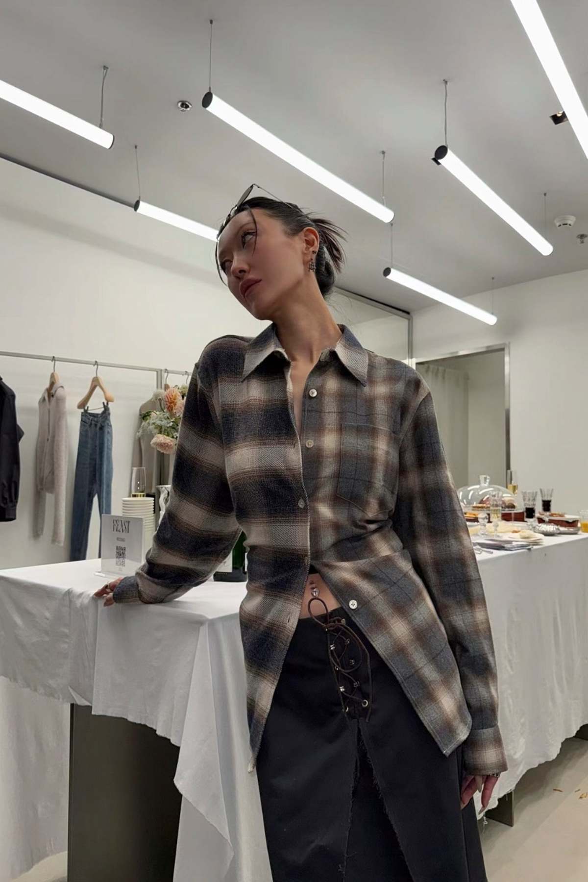 Our Legacy APRON SHIRT - Doyle Check Logger Flannel | Garmentory