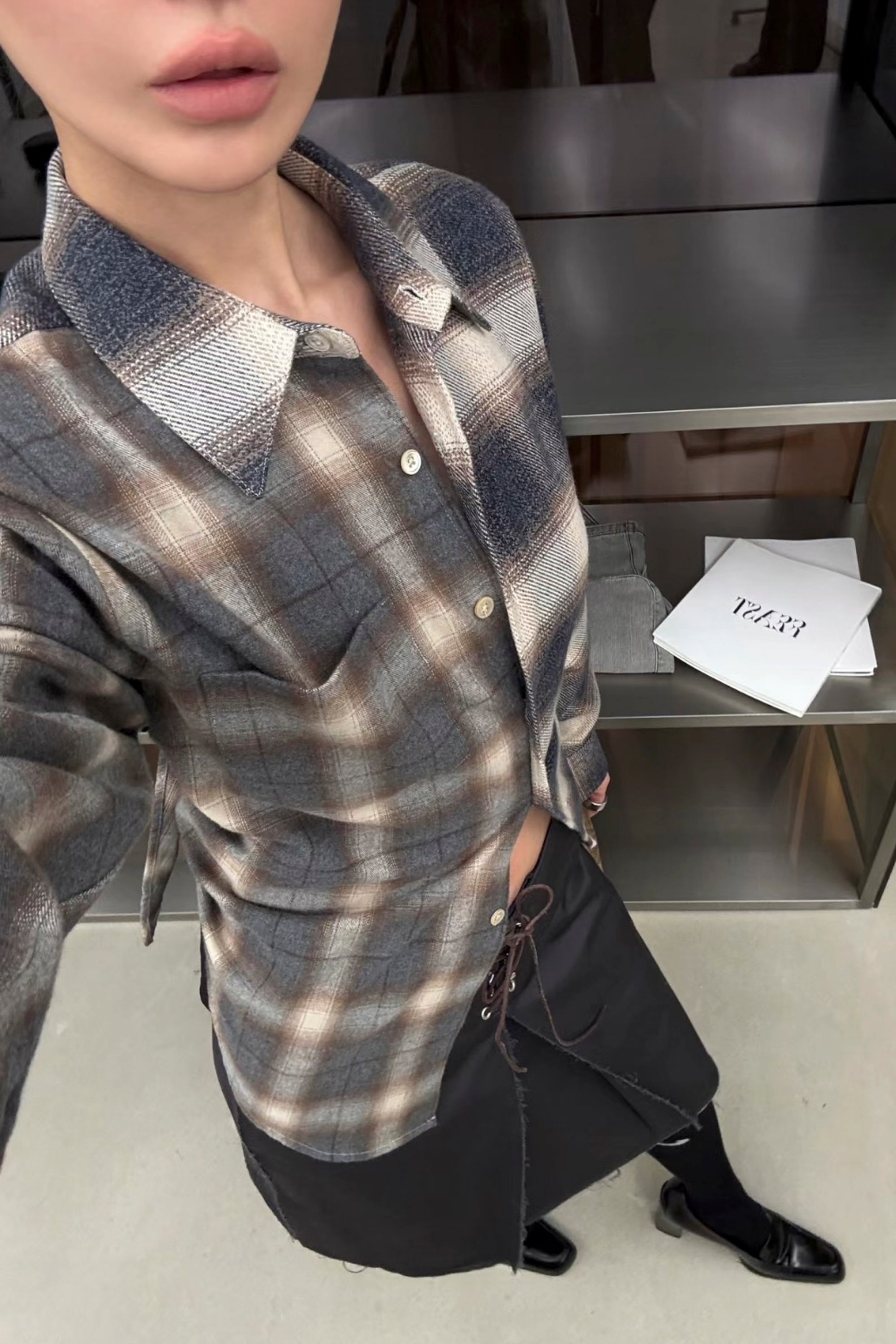 Our Legacy APRON SHIRT - Doyle Check Logger Flannel | Garmentory