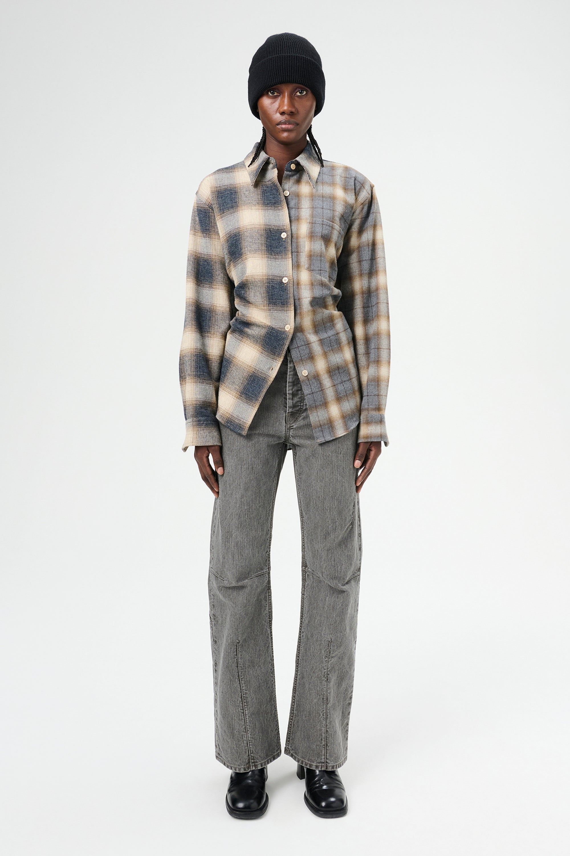 Our Legacy APRON SHIRT - Doyle Check Logger Flannel | Garmentory