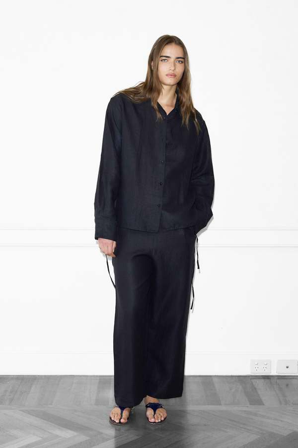 Deiji Studios Tie Split Set - Black | Garmentory