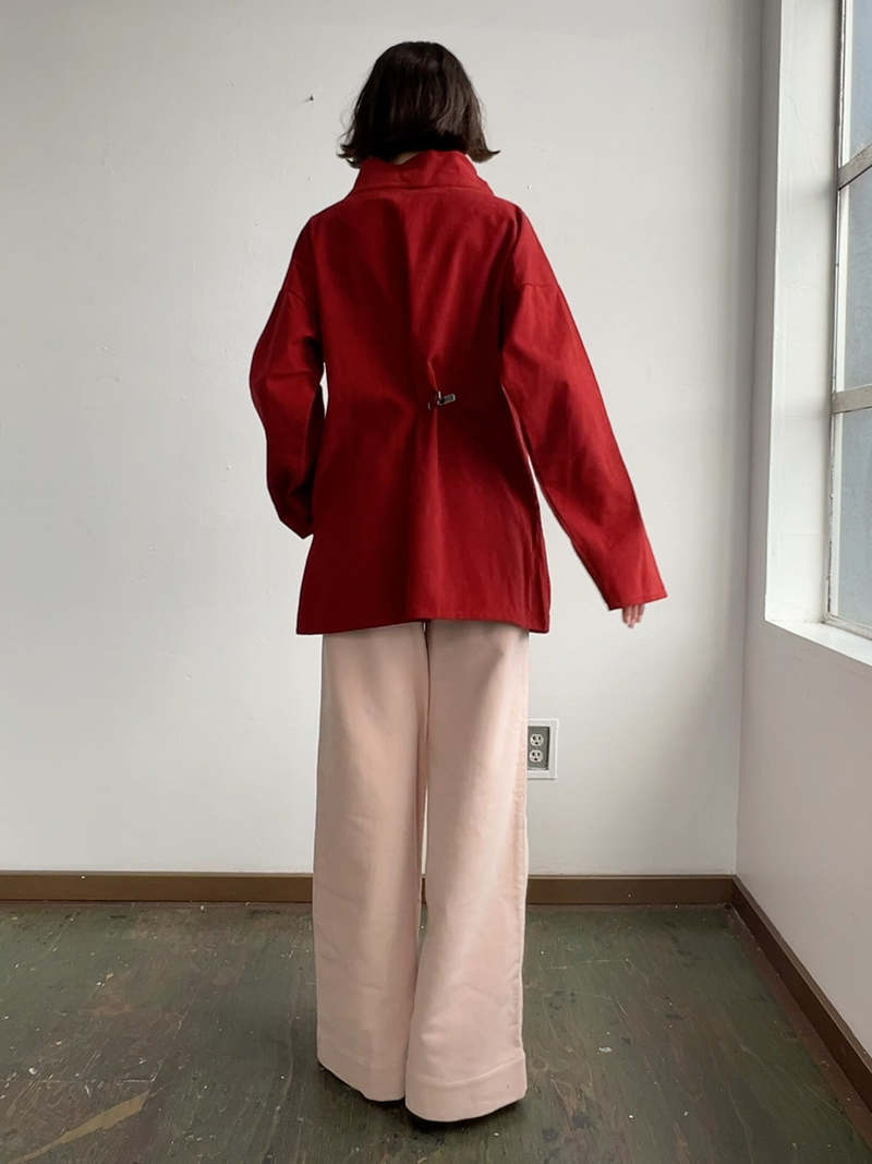 Vintage Denim Mock Neck Tunic - Rust | Garmentory