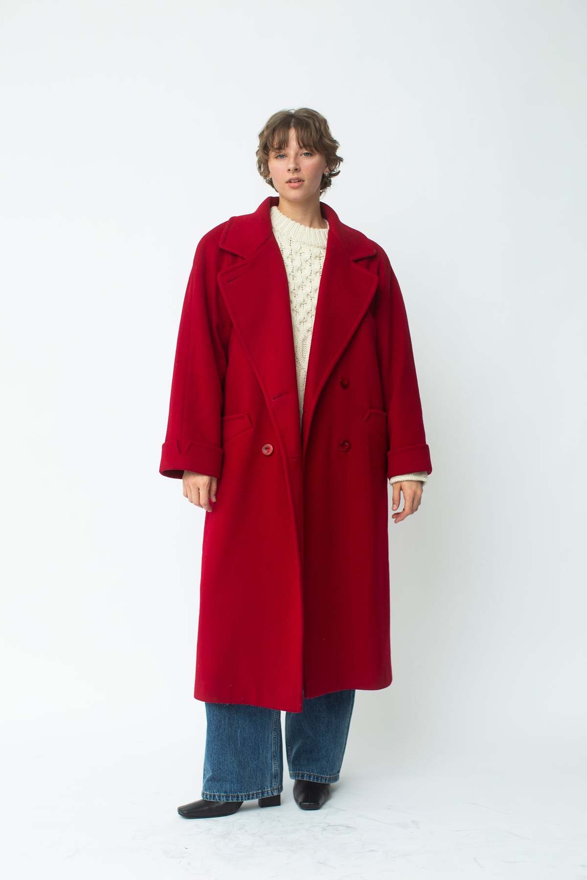 Wool Coat - Red | Garmentory