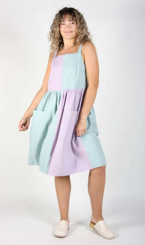 Birds of North America Timber Doodle Dress - Lavender/Sky | Garmentory