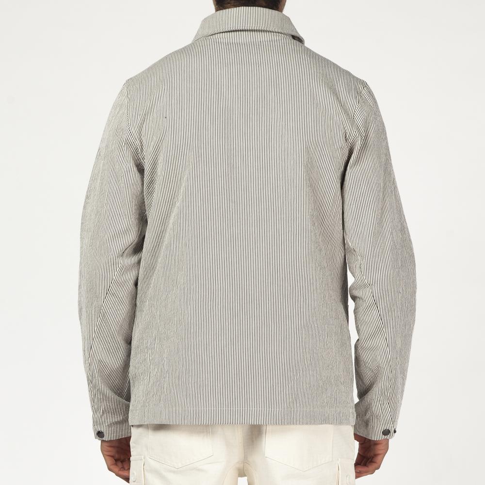 {ie Utility Jacket - Beige/Hickory Stripe | Garmentory