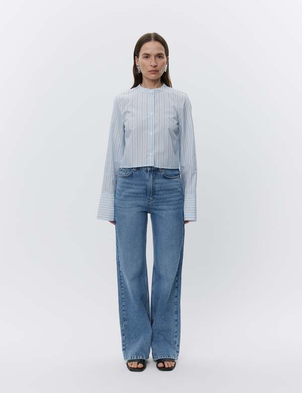 Day Birger et Mikkelsen Alexi Classic Stripe Box Shirt - Light Blue ...