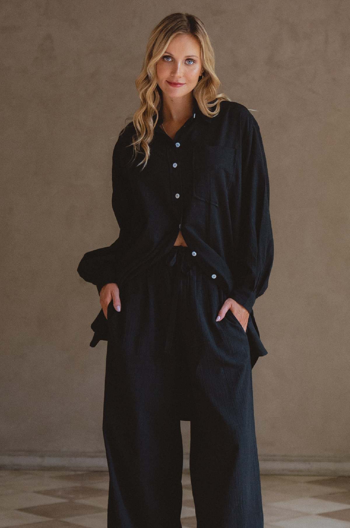 ELF Calin Long Sleeve Oversized Shirt | Garmentory