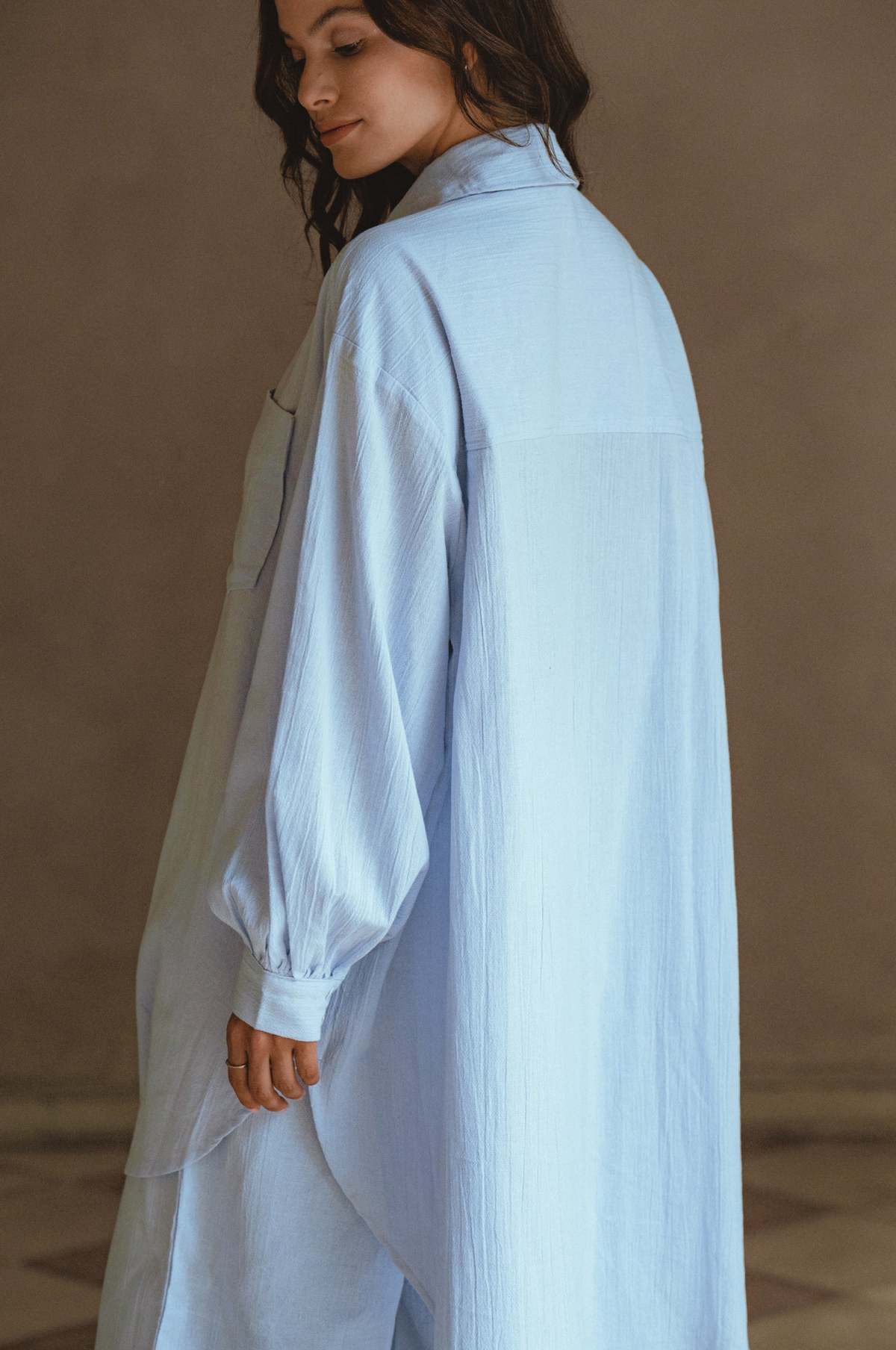 ELF Calin Long Sleeve Oversized Shirt | Garmentory
