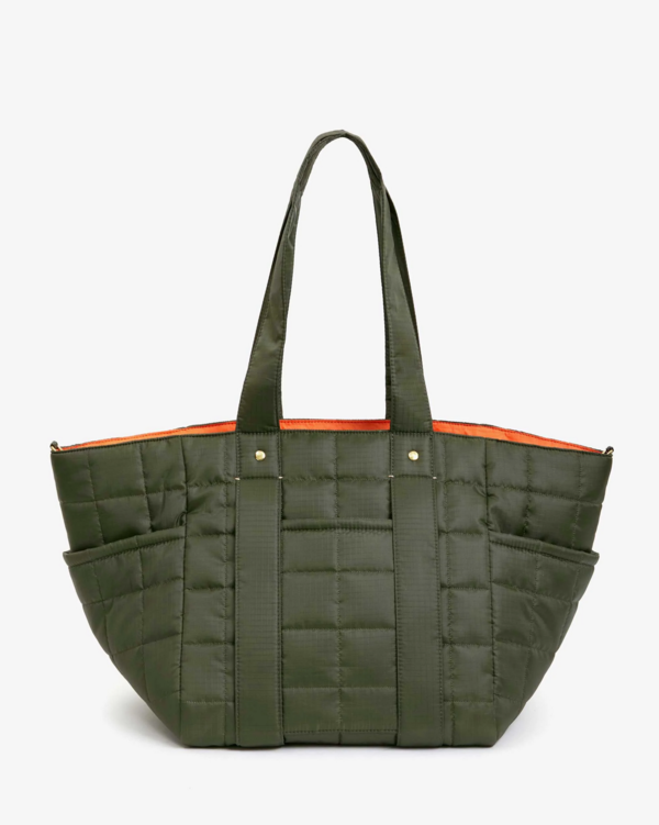 Clare V. Le Box Tote Sportif - Army Green | Garmentory