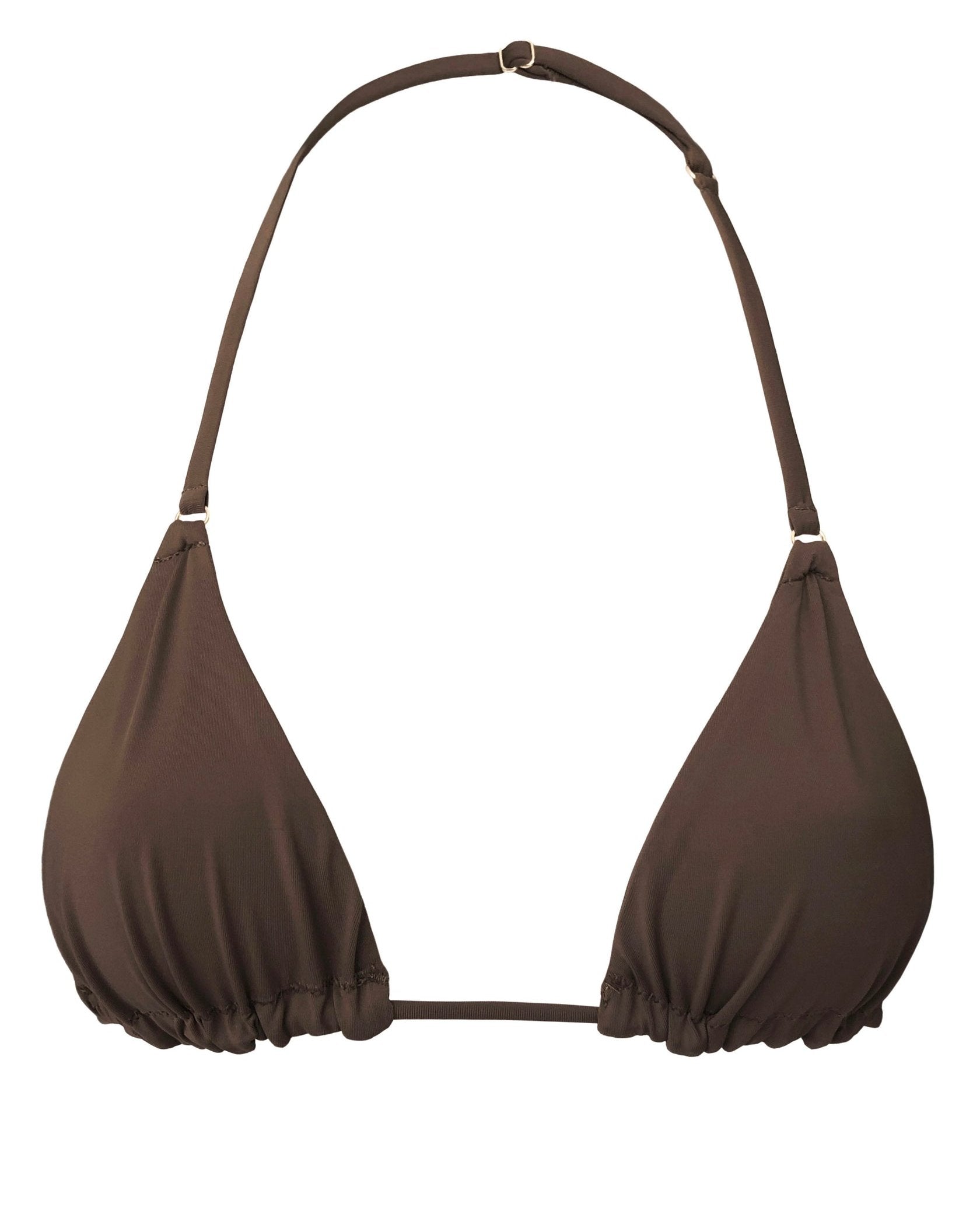 Slate Swim Rain Adjustable Triangle Bikini Top - Espresso | Garmentory