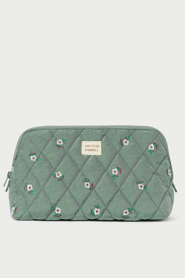 Loeffler Randall Frances Floral Cosmetic Pouch - Sage | Garmentory