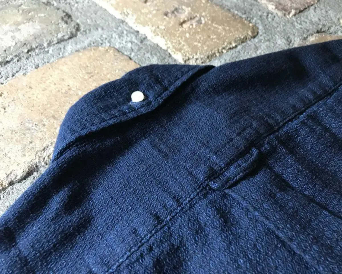 GRAPH ZERO Standard L/S Button Down Shirt - Indigo | Garmentory