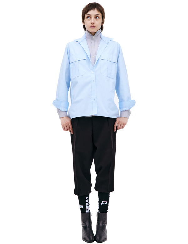 Prototypes Two-way Striped Shirt - Blue | Garmentory