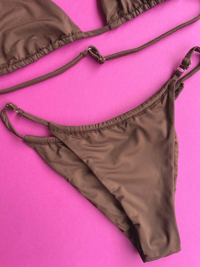 Slate Swim Rain Adjustable Bikini Bottom - Espresso | Garmentory