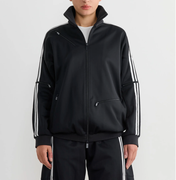 Tibi Zipper Detailed Track Jacket - Navy | Garmentory