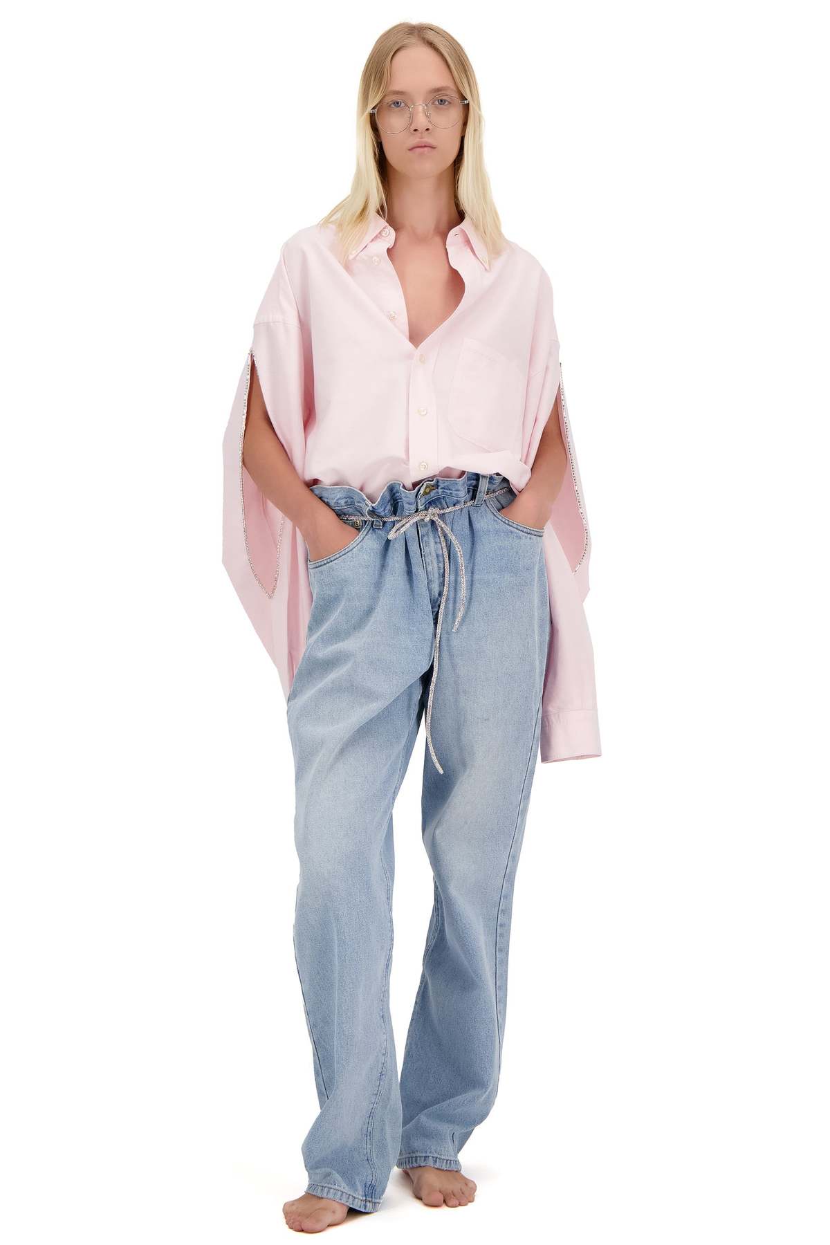 Omelia Atelier Redesigned Shirt 39 - Pink/Silver | Garmentory