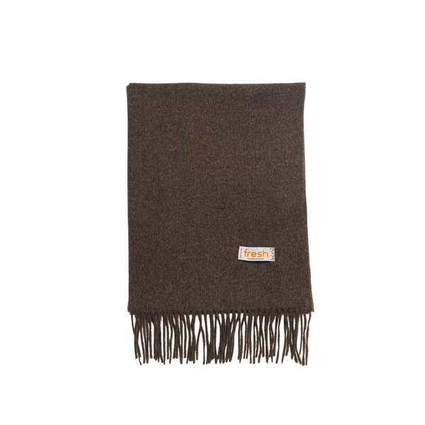 Fresh Dark Brown Wool Scarf | Garmentory