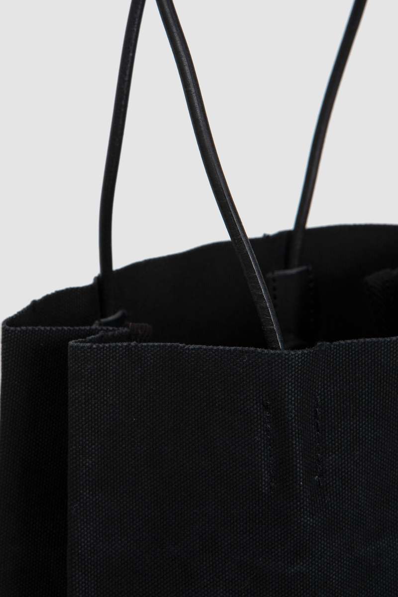 AMIACALVA Canvas Paper Bag - Black | Garmentory