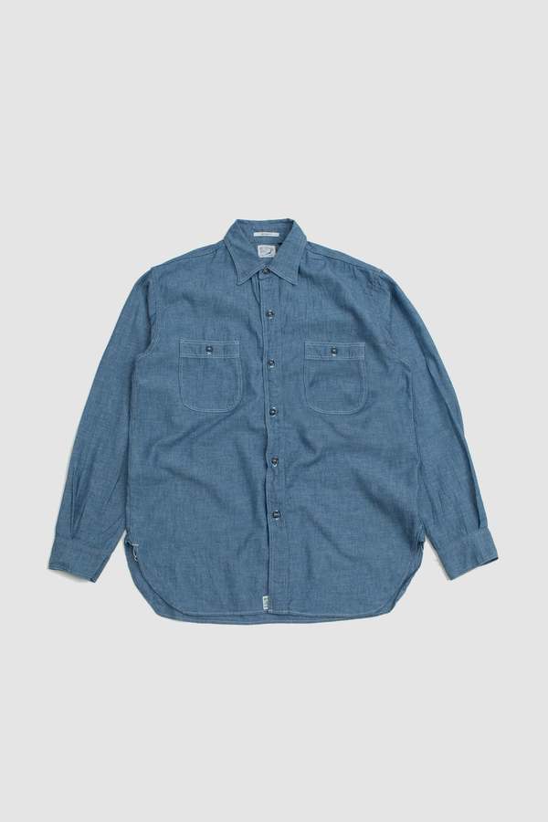 Orslow Vintage Fit Chambray Work Shirt | Garmentory