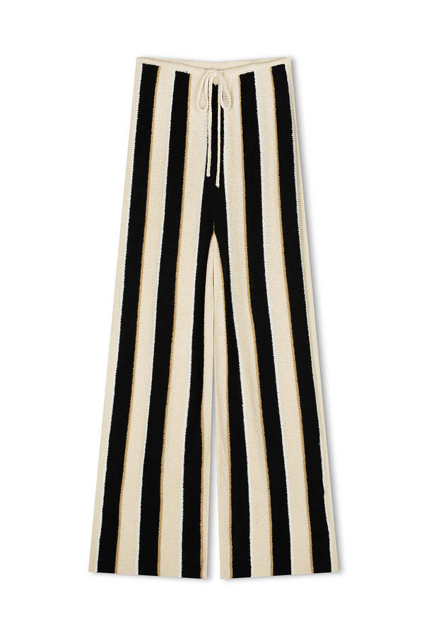 Zulu & Zephyr Knit Pant - Stone Stripe | Garmentory