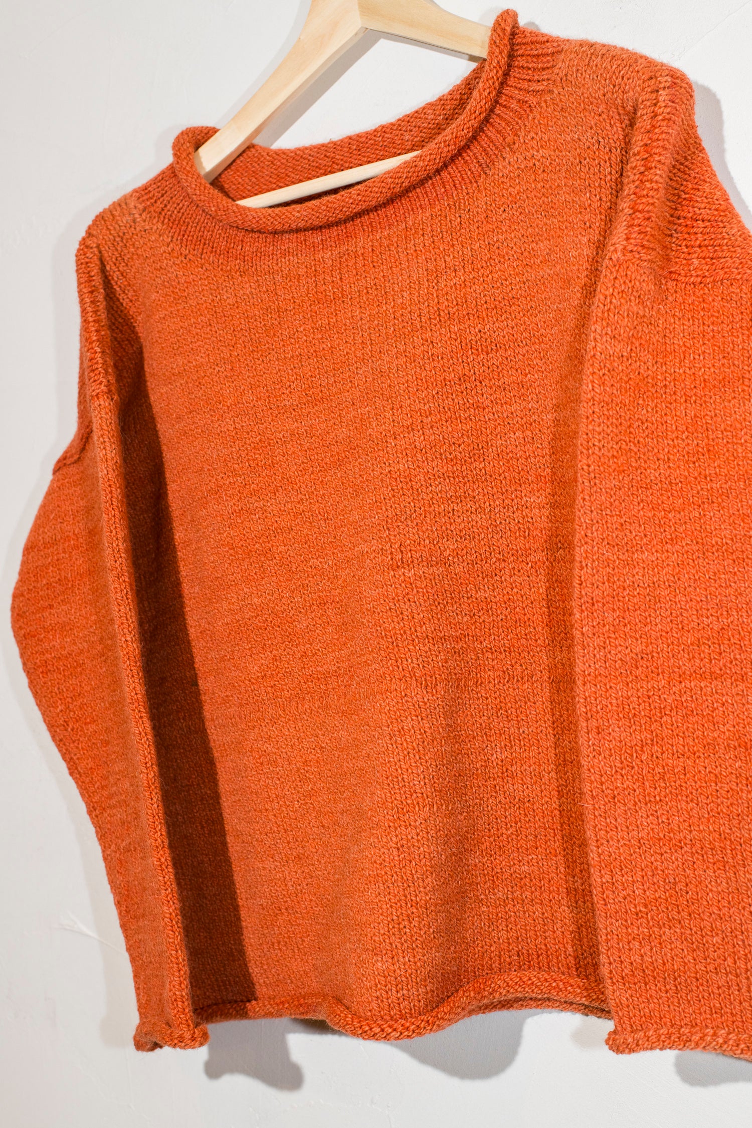 Wave Fibre Mill Rolled Edge Sweater | Garmentory