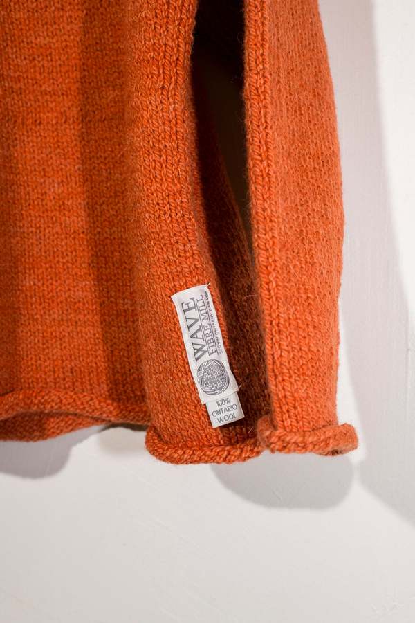 Wave Fibre Mill Rolled Edge Sweater | Garmentory