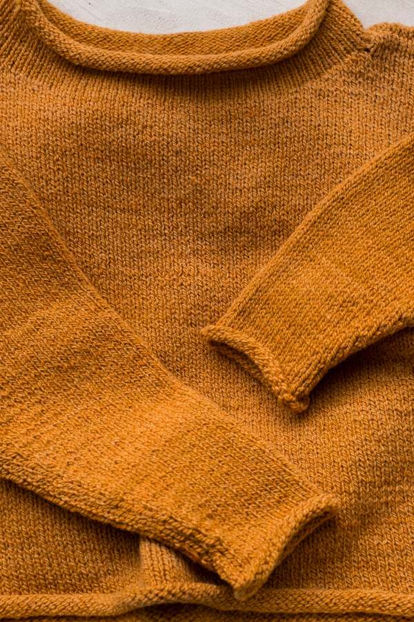 Wave Fibre Mill Rolled Edge Sweater | Garmentory