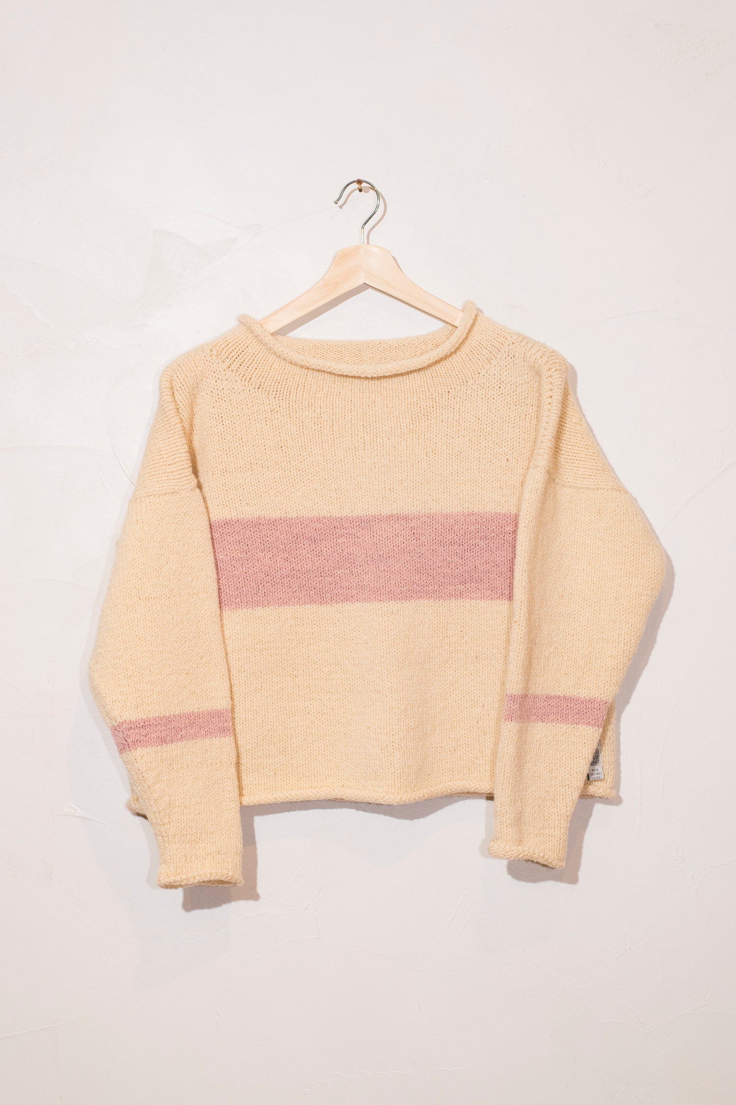 Wave Fibre Mill Rolled Edge Sweater | Garmentory