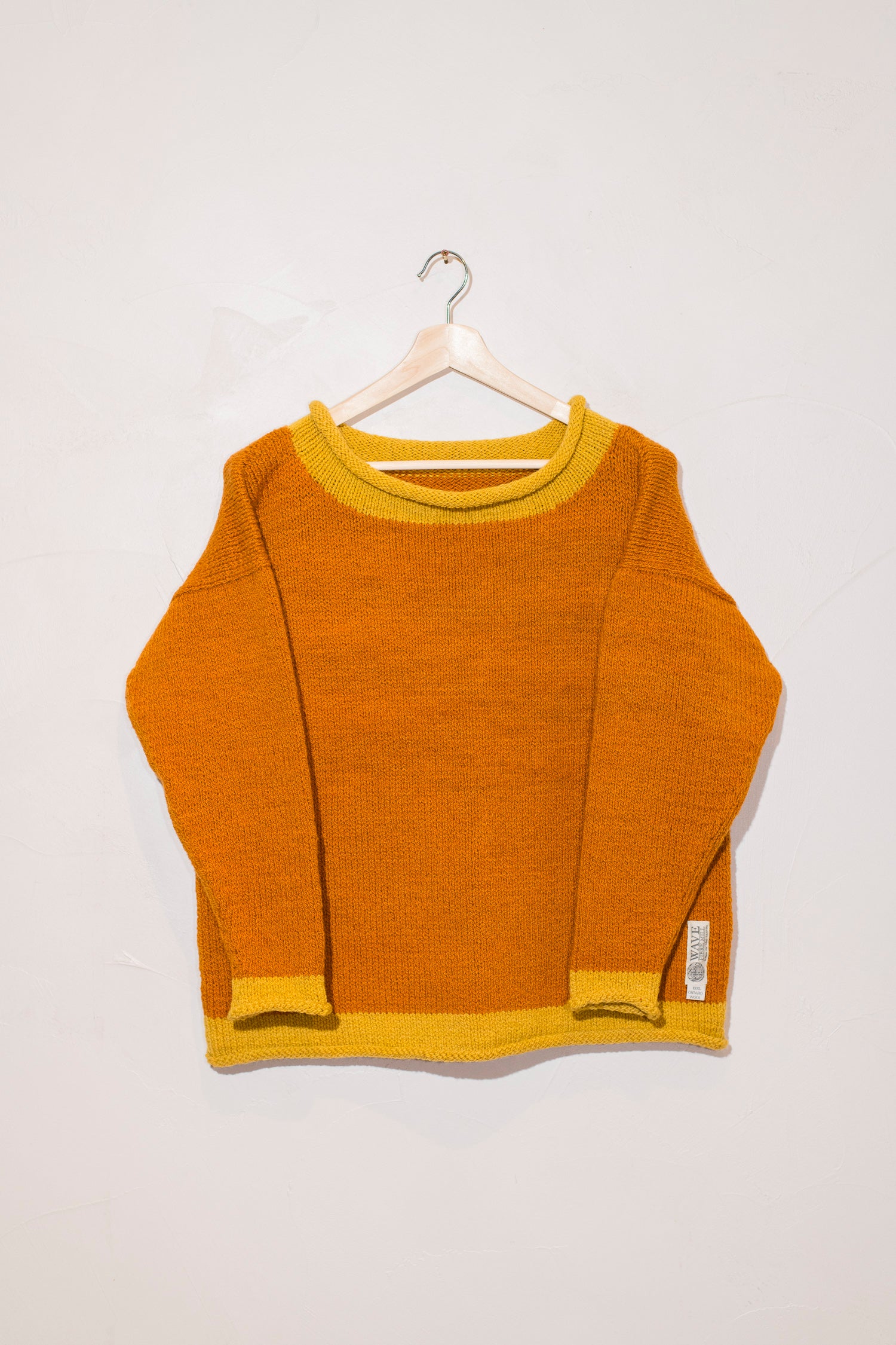 Wave Fibre Mill Rolled Edge Sweater | Garmentory