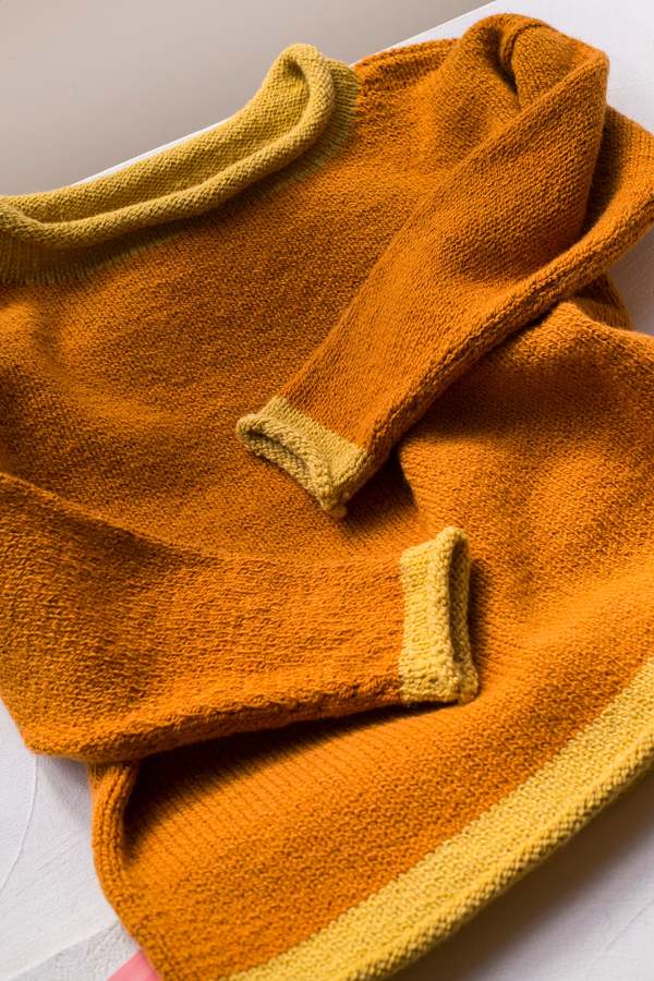 Wave Fibre Mill Rolled Edge Sweater | Garmentory