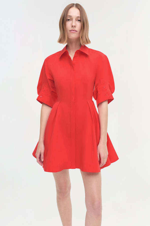 Jonathan Simkhai Jazzie Dress - Fiery Red | Garmentory