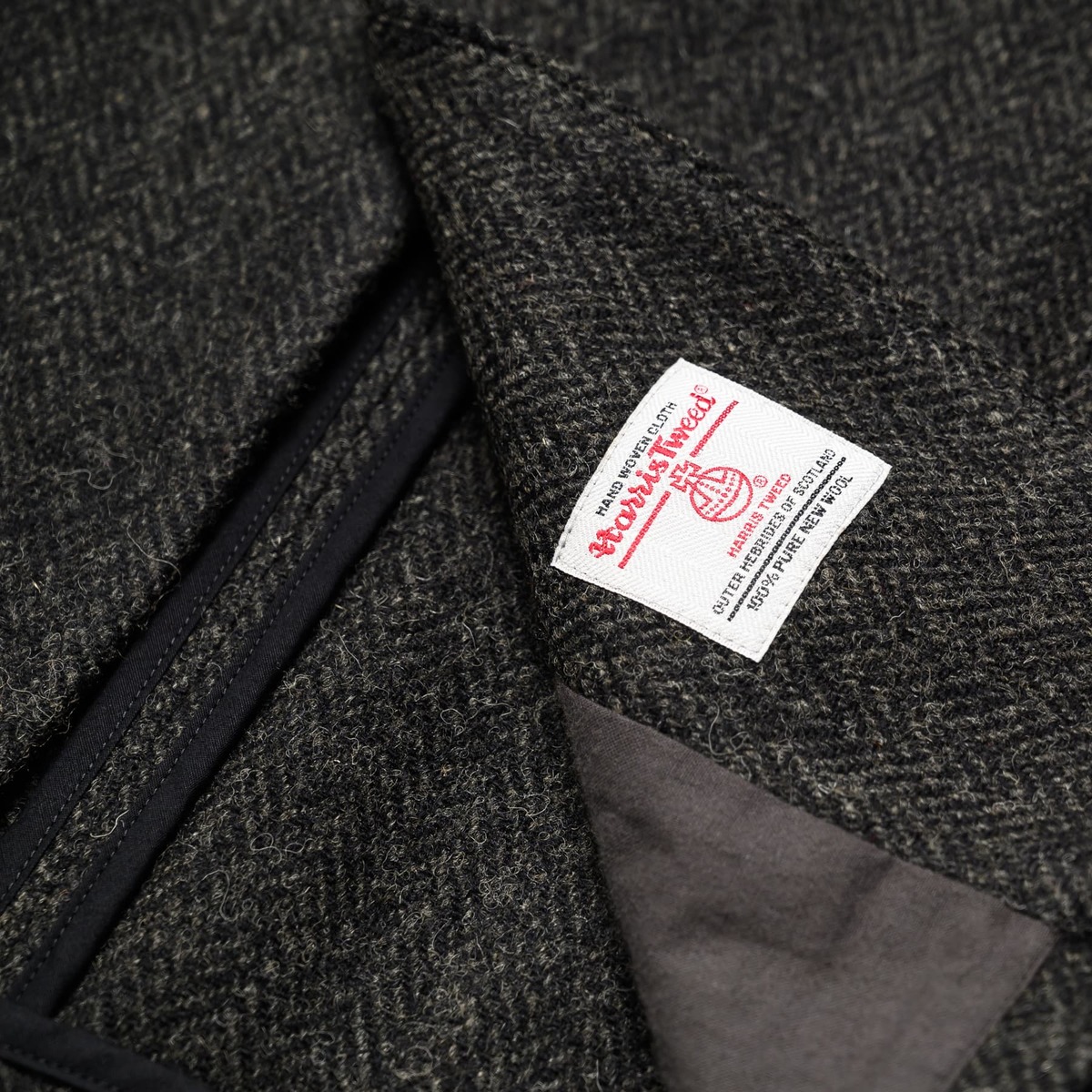 Orslow Relax Fit Harris Tweed Jacket - Black | Garmentory