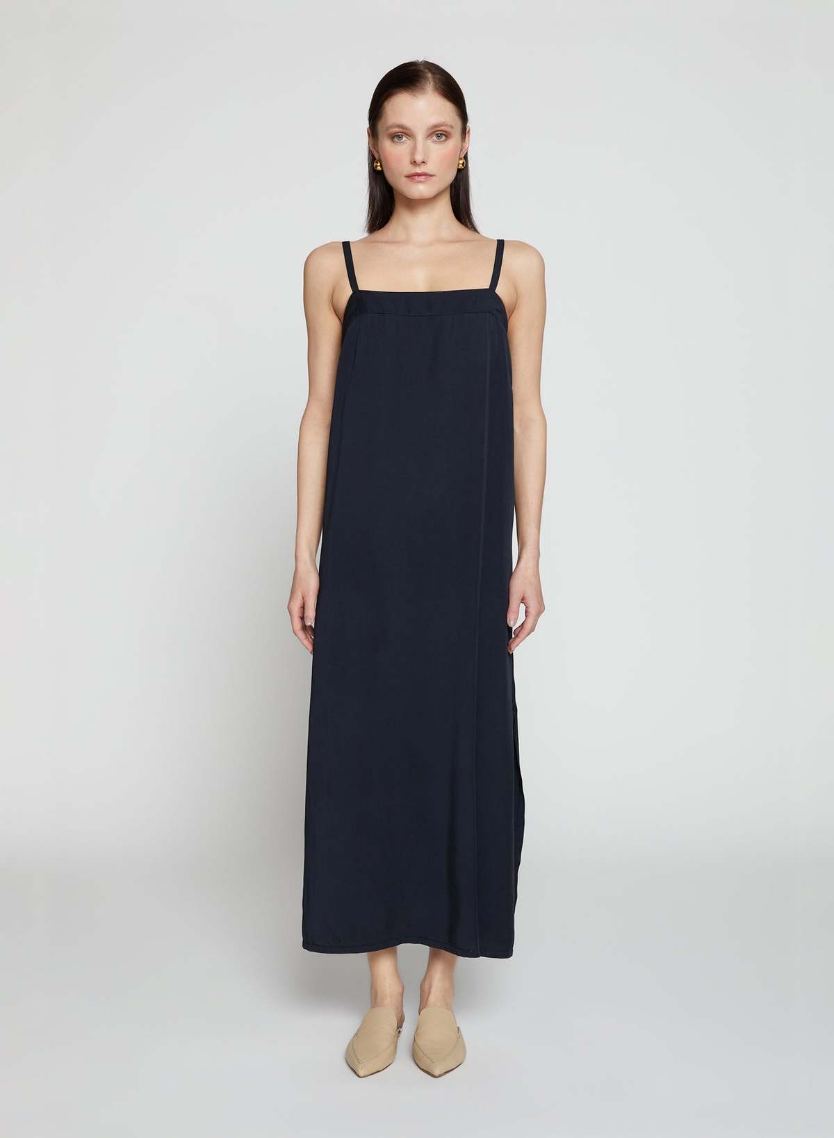 Stateside Dove Modal Slip Dress - Black | Garmentory