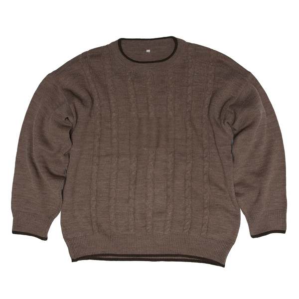 Sundazed Reverse Stocking Stitch Cable Twist Virgin Wool Jumper - Taupe ...