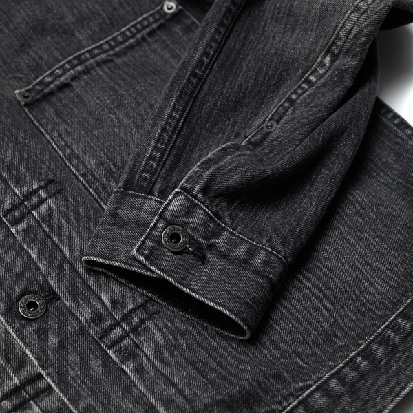 Orslow WWII Type 1 Black Denim Jacket - Black Denim Stone | Garmentory