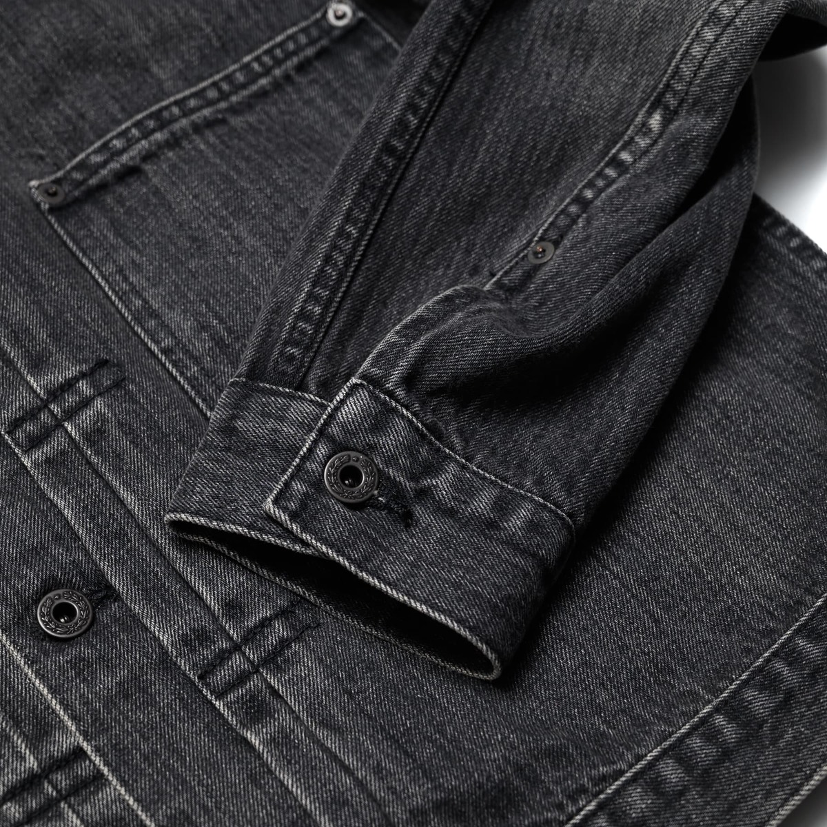Orslow WWII Type 1 Black Denim Jacket - Black Denim Stone | Garmentory