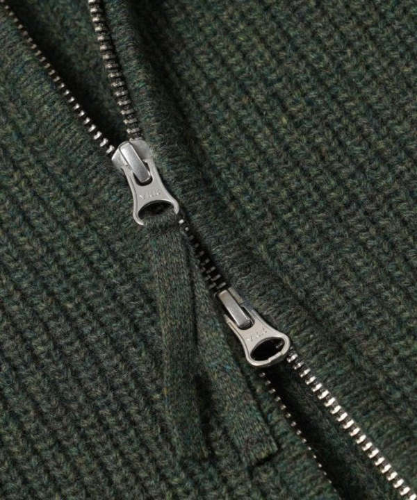FrizmWorks Wool Deck Zipup Cardigan - Forest Green | Garmentory