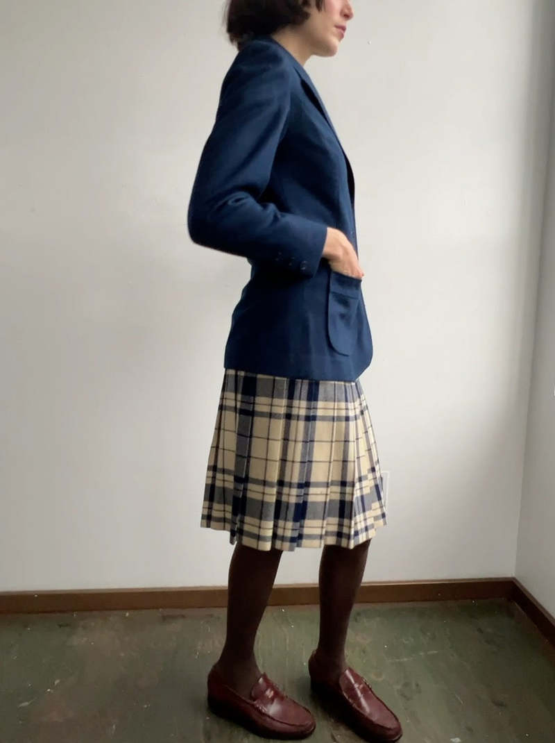 Vintage 60s Young Pendleton Wool Blazer - Navy | Garmentory