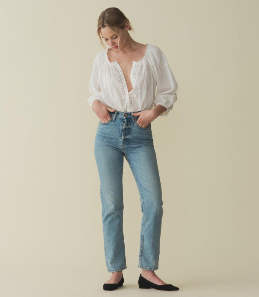 DÔEN Abigail Top - Salt | Garmentory