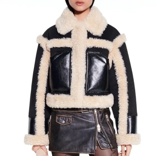 Stand Studio Edith Jacket - Black/Natural | Garmentory