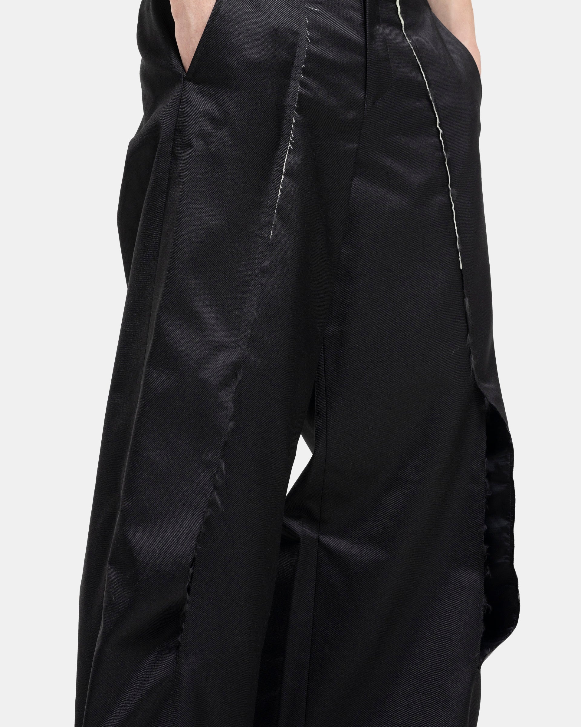 comme des garçons homme plus Cut-out Pants - Black | Garmentory