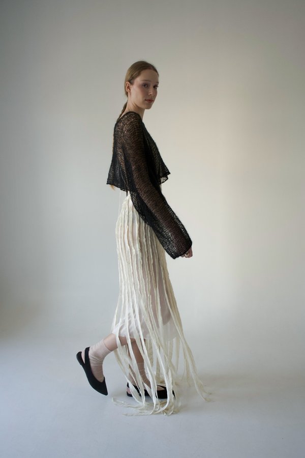 Sydney Pimbley Mohair Layer Mahistratska Top - Black | Garmentory
