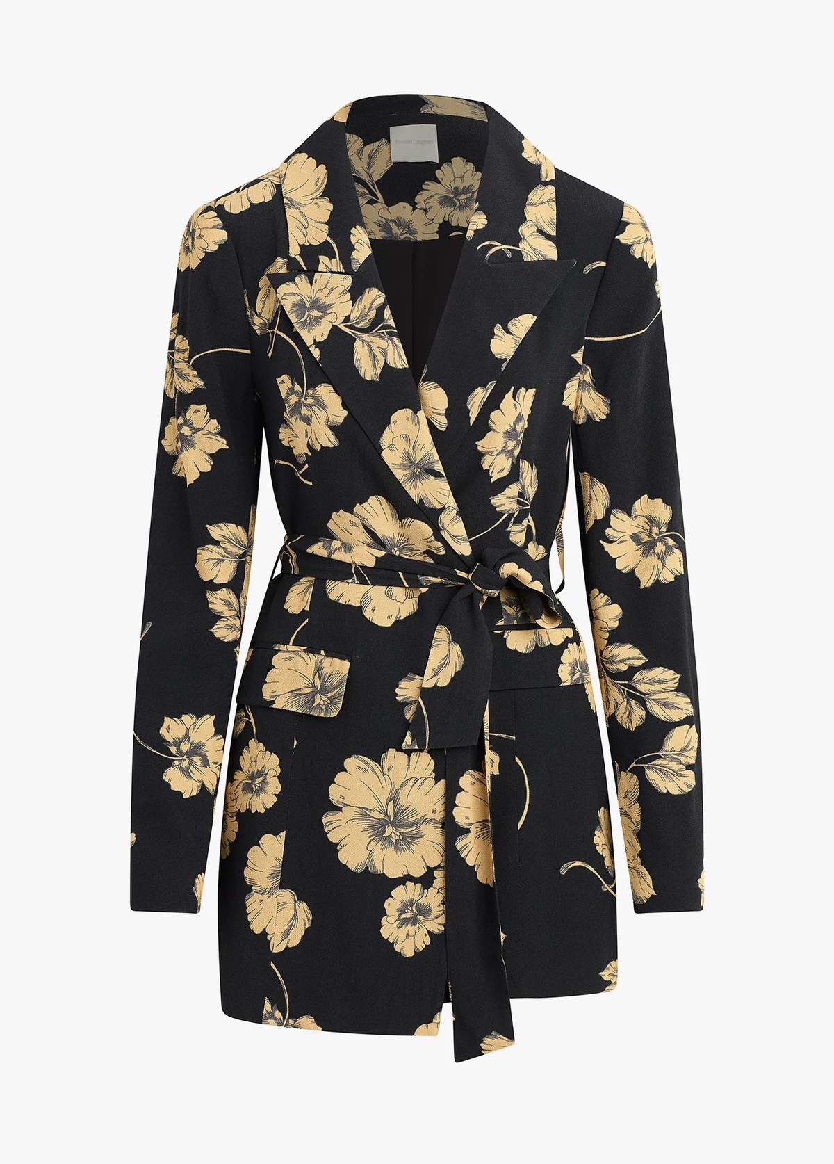 Favorite Daughter The Adrienne Blazer - Noir Fleur | Garmentory