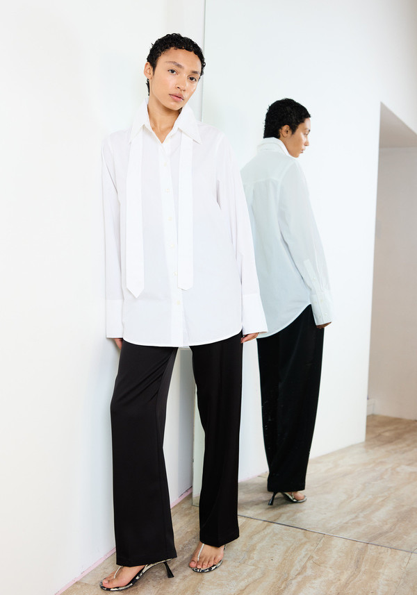 Mr. Larkin Patty Tie Shirt - Off White | Garmentory