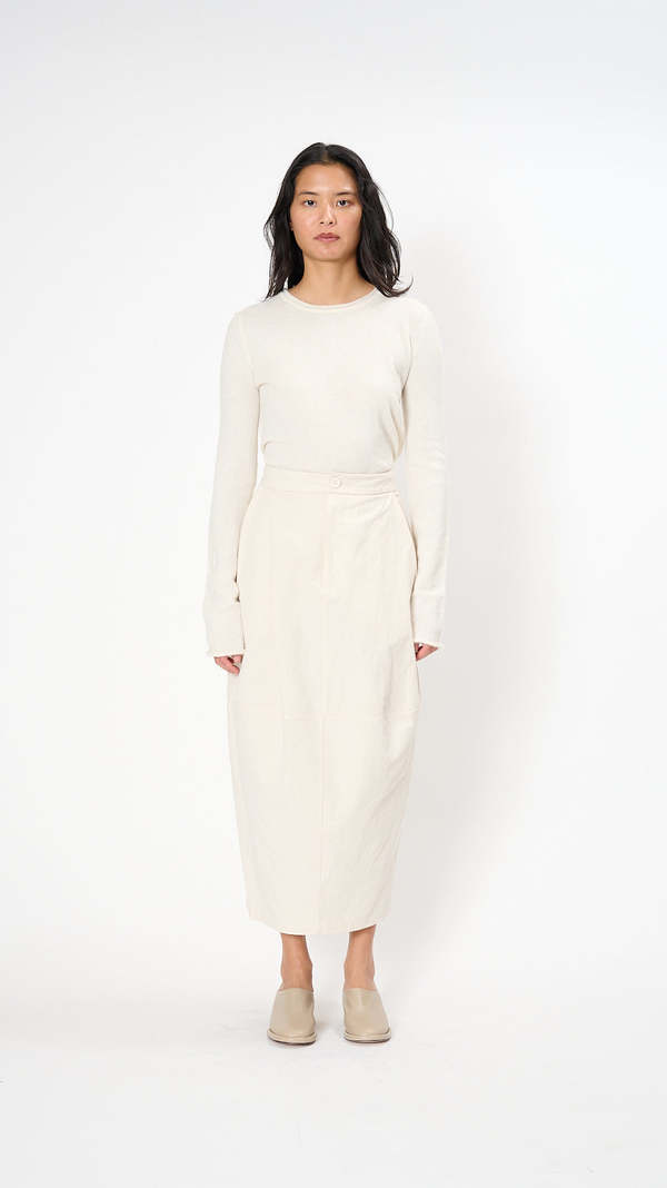 Lauren Manoogian Structure Skirt - Natural | Garmentory