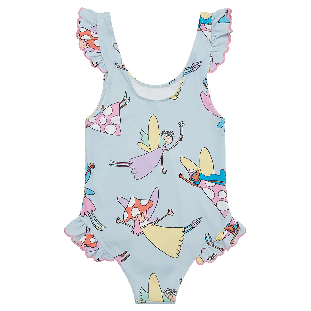 Kids Stella McCartney Child Swimsuit - Fairies Print Blue | Garmentory
