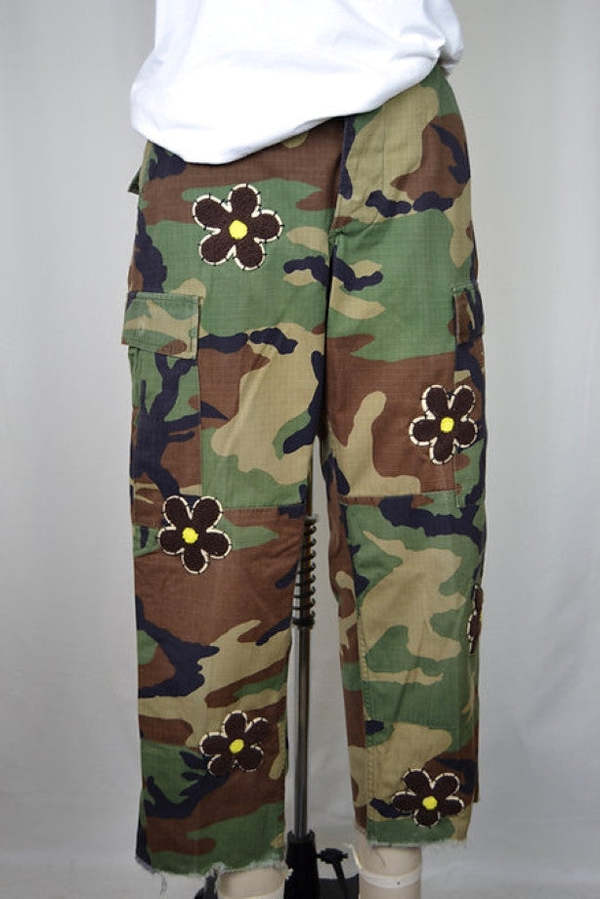 Rank & Sugar Flower Power Pants - Camo | Garmentory