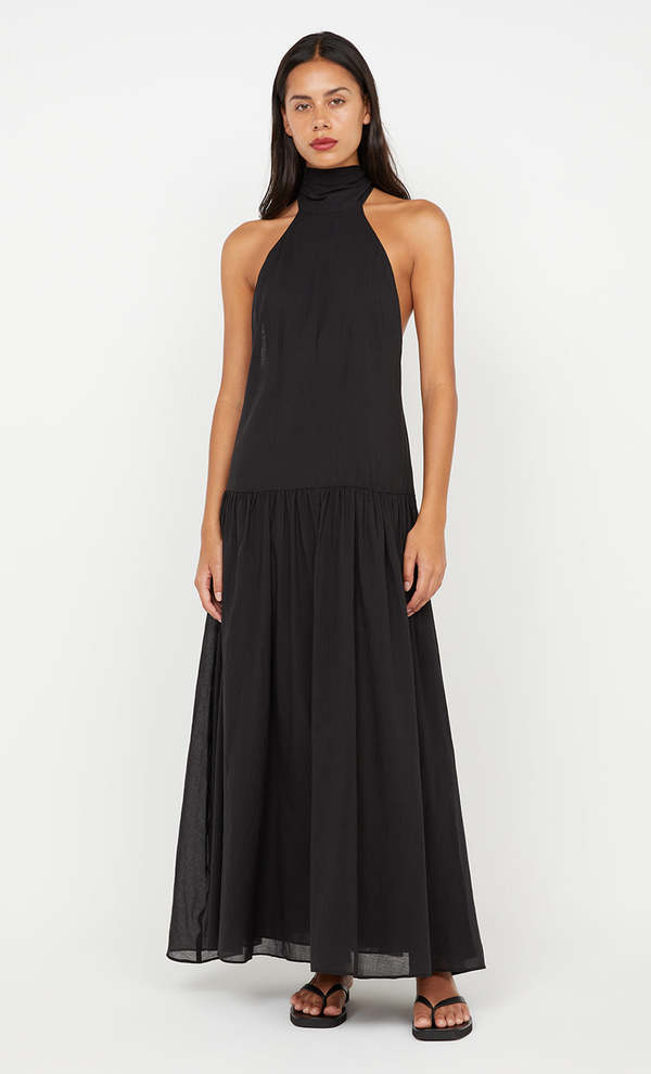 Bec + Bridge Lina High Neck Dress - Black | Garmentory