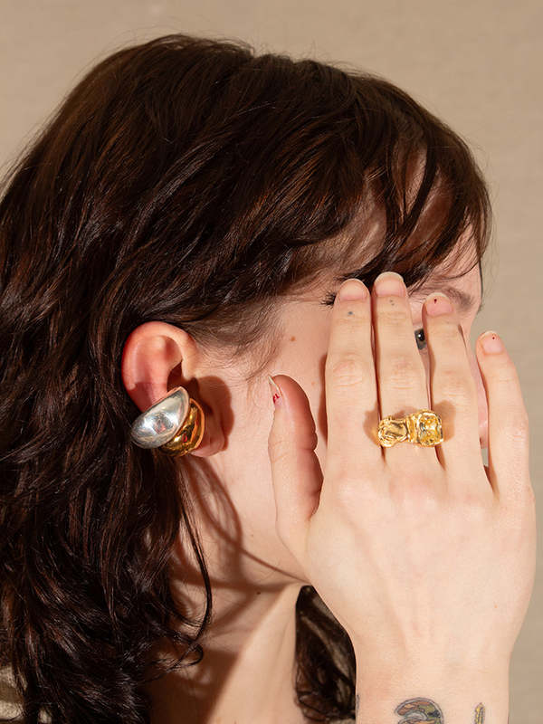 Simuero Gata Ear Cuffs - Silver/Gold | Garmentory