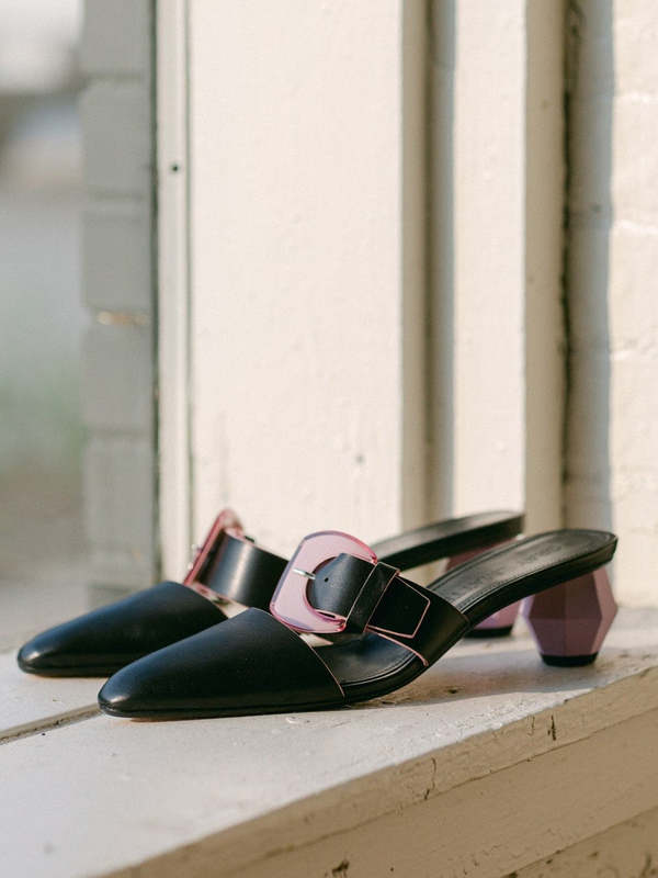 Gray Matters Ottagono Mules - Black | Garmentory